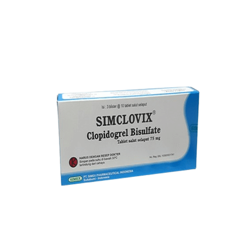 Simclovix 75 mg 10 Tablet - Manfaat, Kandungan, Dosis, dan Efek Samping