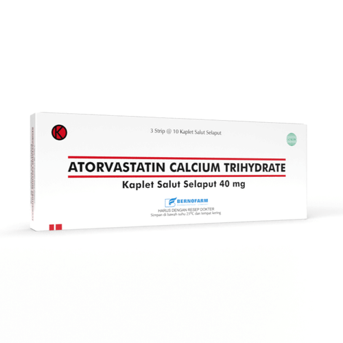 Atorvastatin 40 mg 10 Tablet Bernofarm - Alodokter Shop